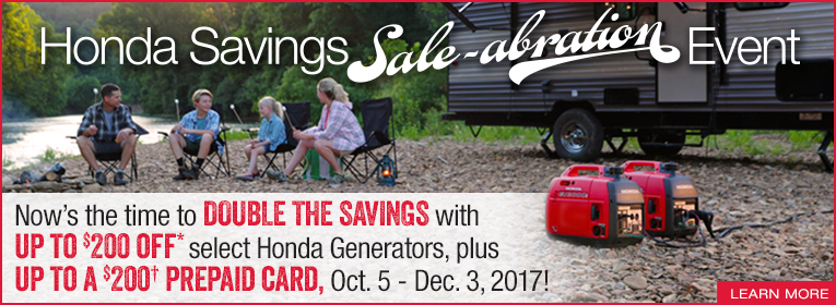 Honda Generators: Portable Generator Power for Home, Work, and Play